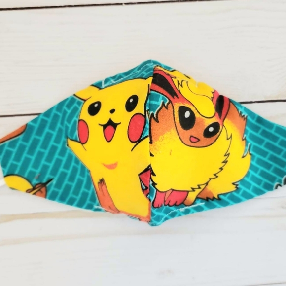 k-beautysoapandgift | Other | Face Mask Pokemon Pikachu Flareon | Poshmark